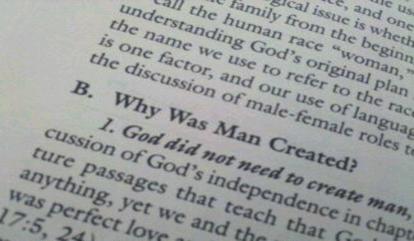 The Doctrine of Man | Before The Cross